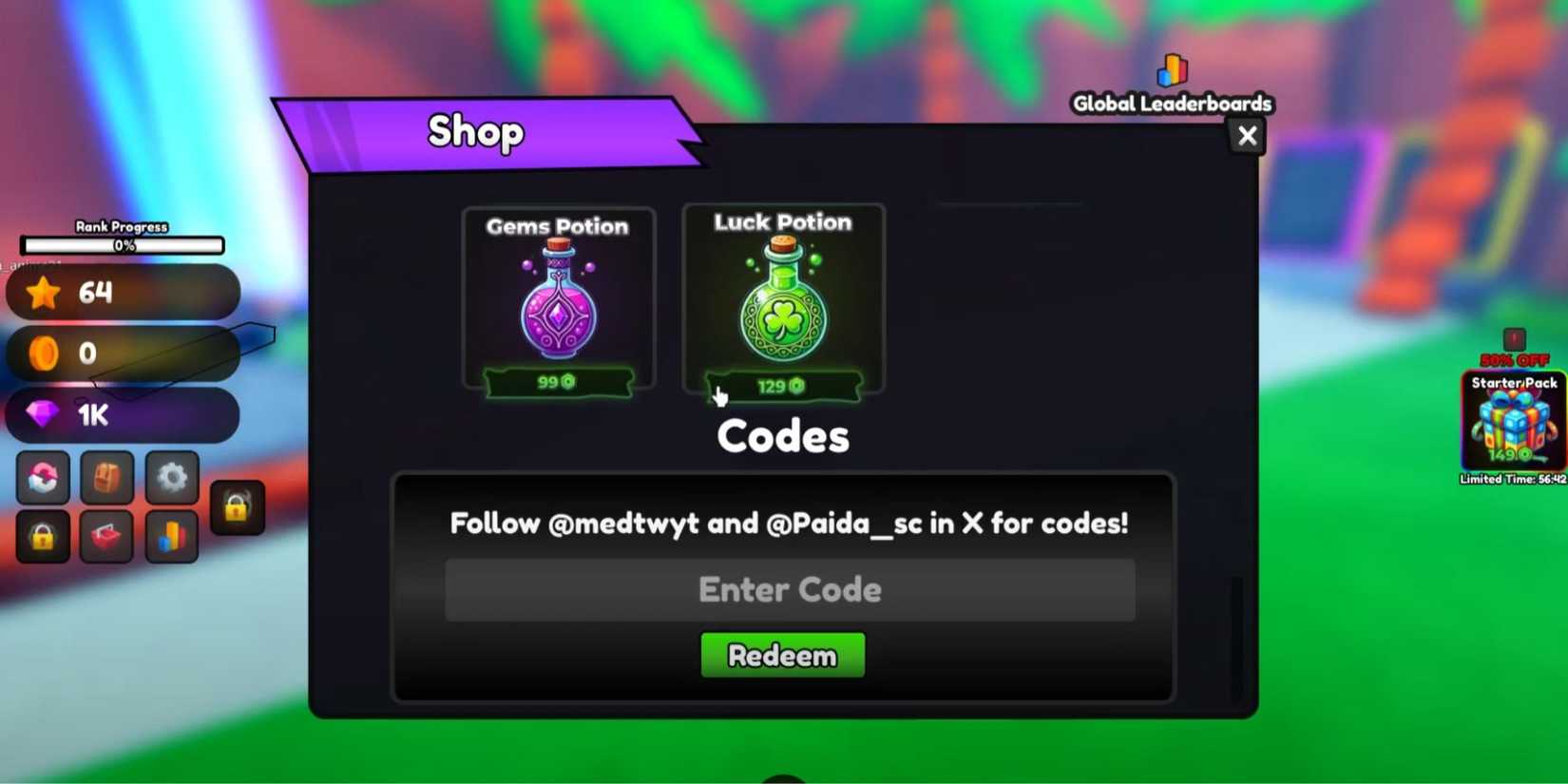 Roblox: Anime Chaos Simulator Codes