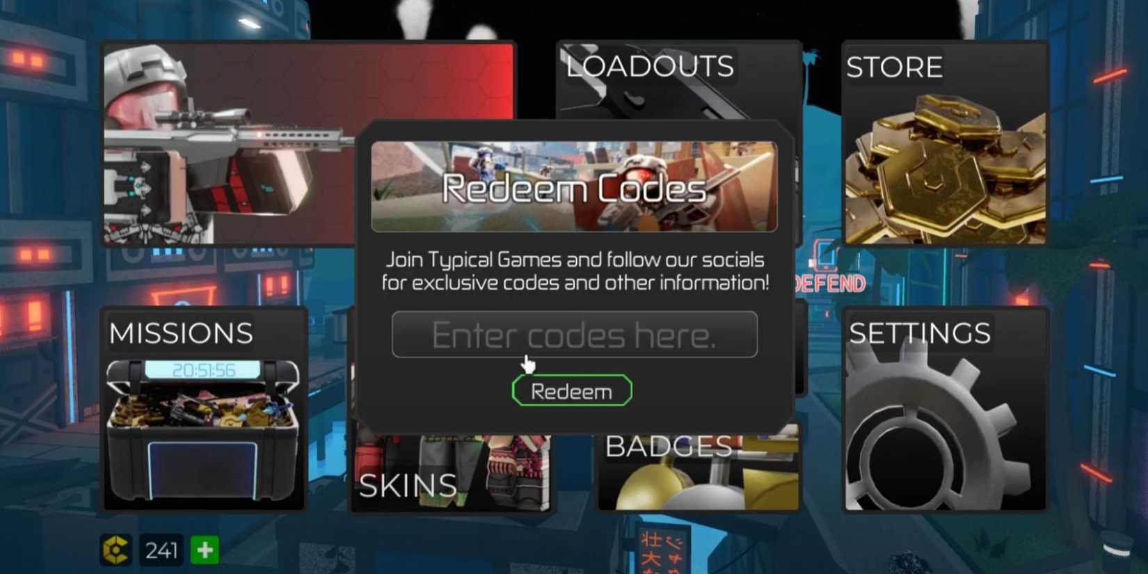 Roblox: Energy Assault FPS Codes