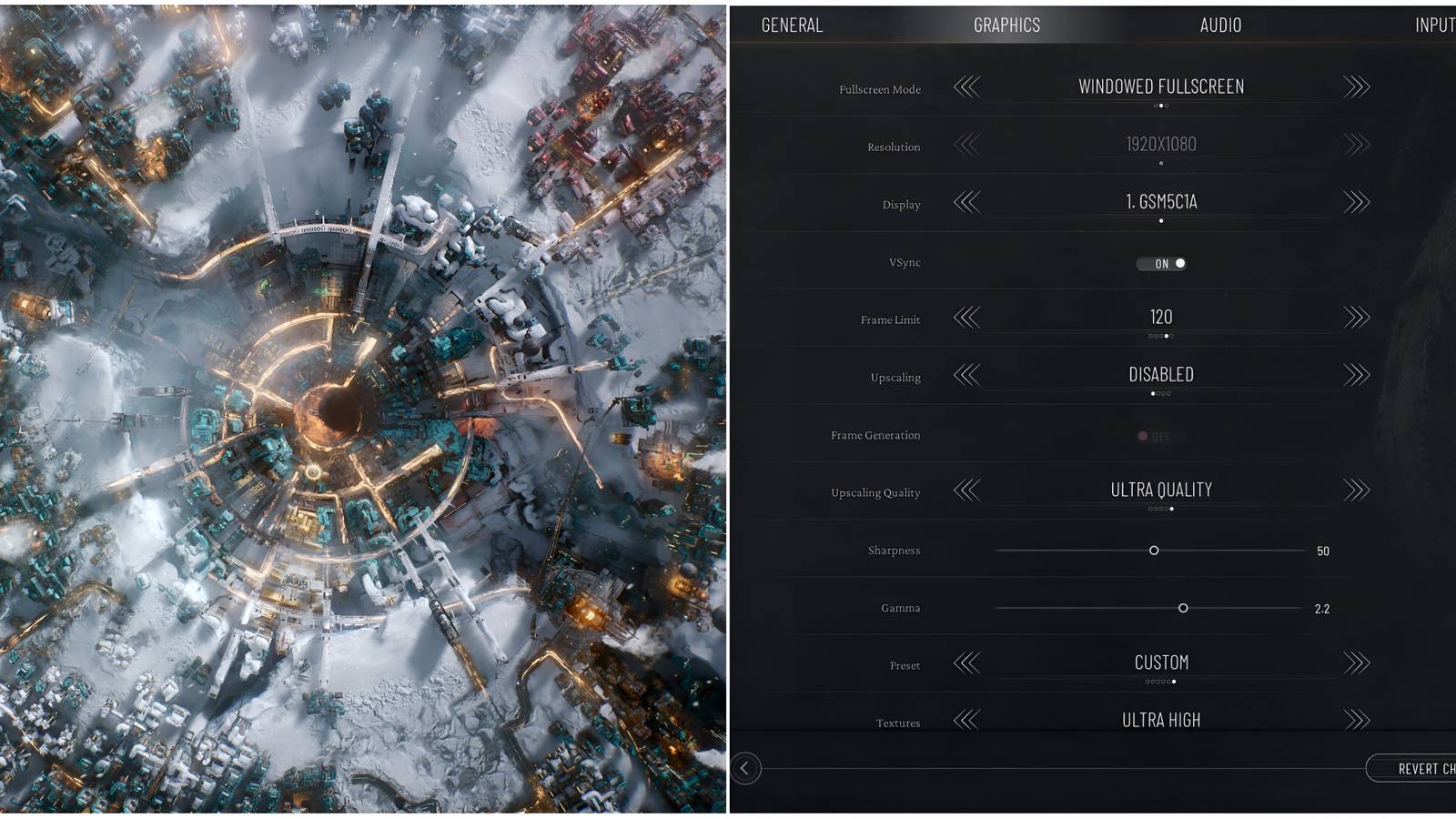 Optimized PC Graphics Settings for Frostpunk 2