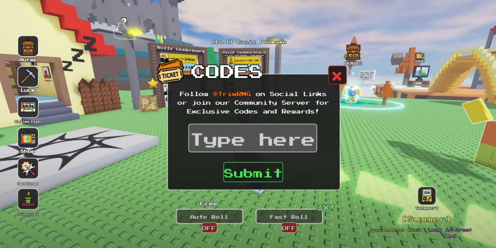Roblox: Mining RNG Codes