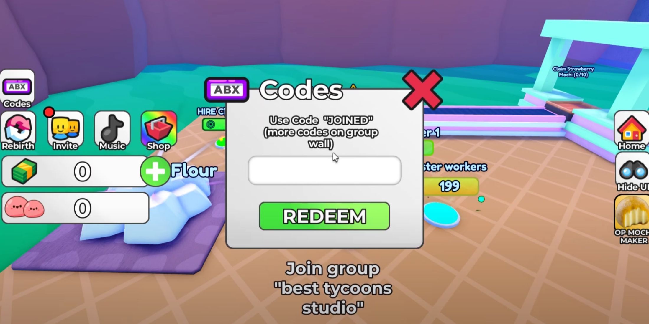 Roblox: Mochi Shop Tycoon Codes
