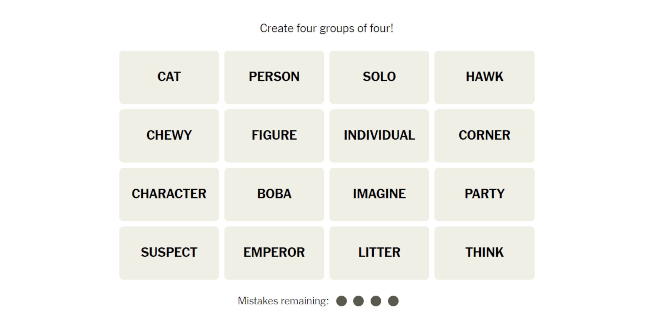 New York Times Connections Hints and Answers for #467 September 20, 2024