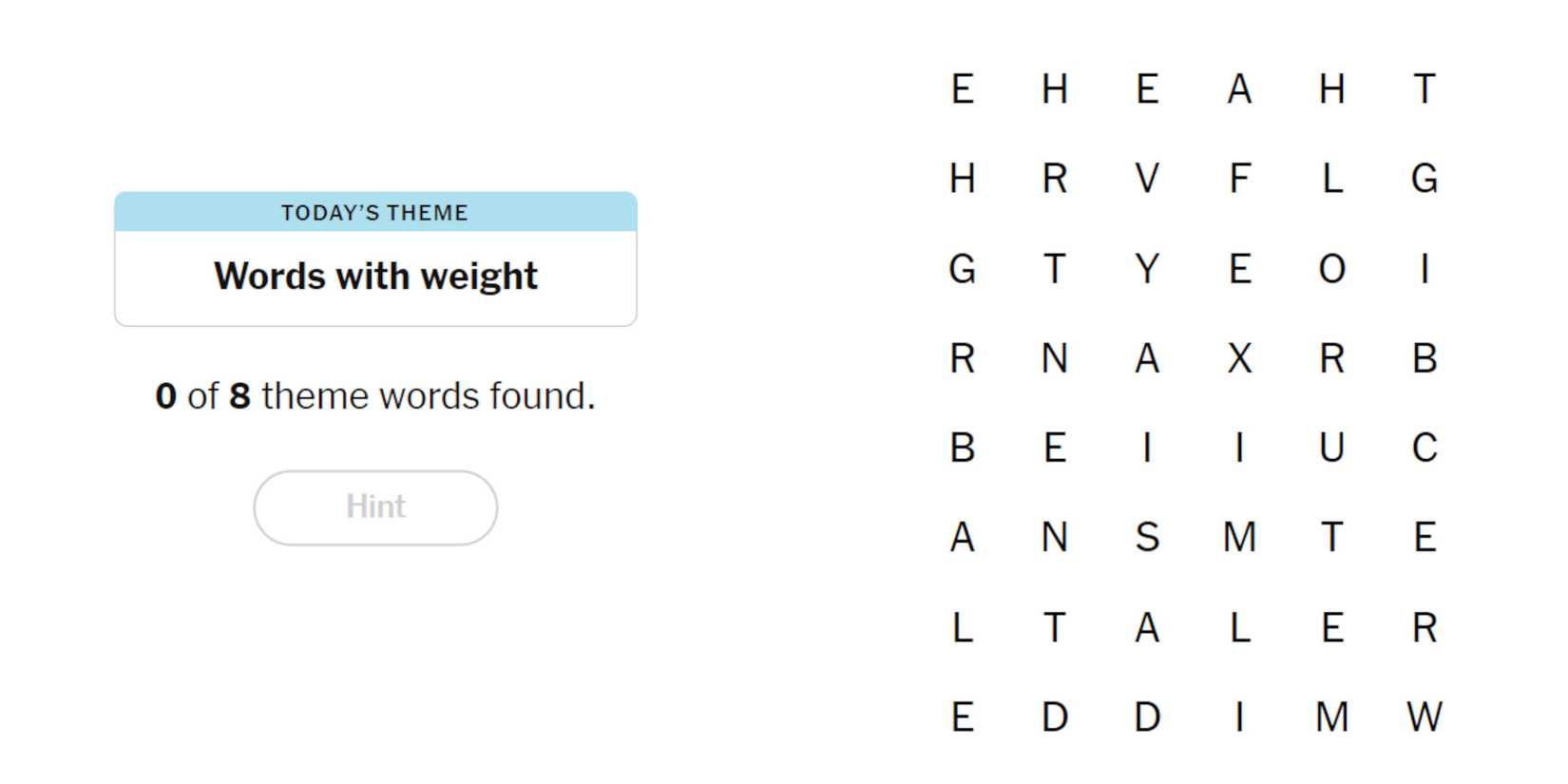 New York Times Strands Hints and Answers for September 30, 2024