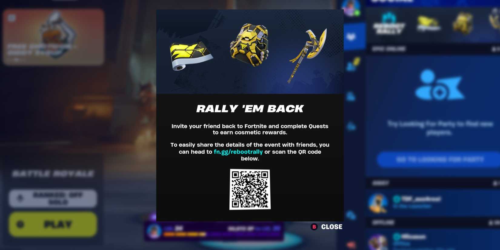 How to Get Free Reboot Rally Rewards in Fortnite