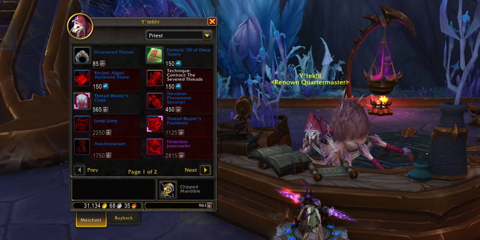 WoW: The War Within – The Severed Threads Renown Guide