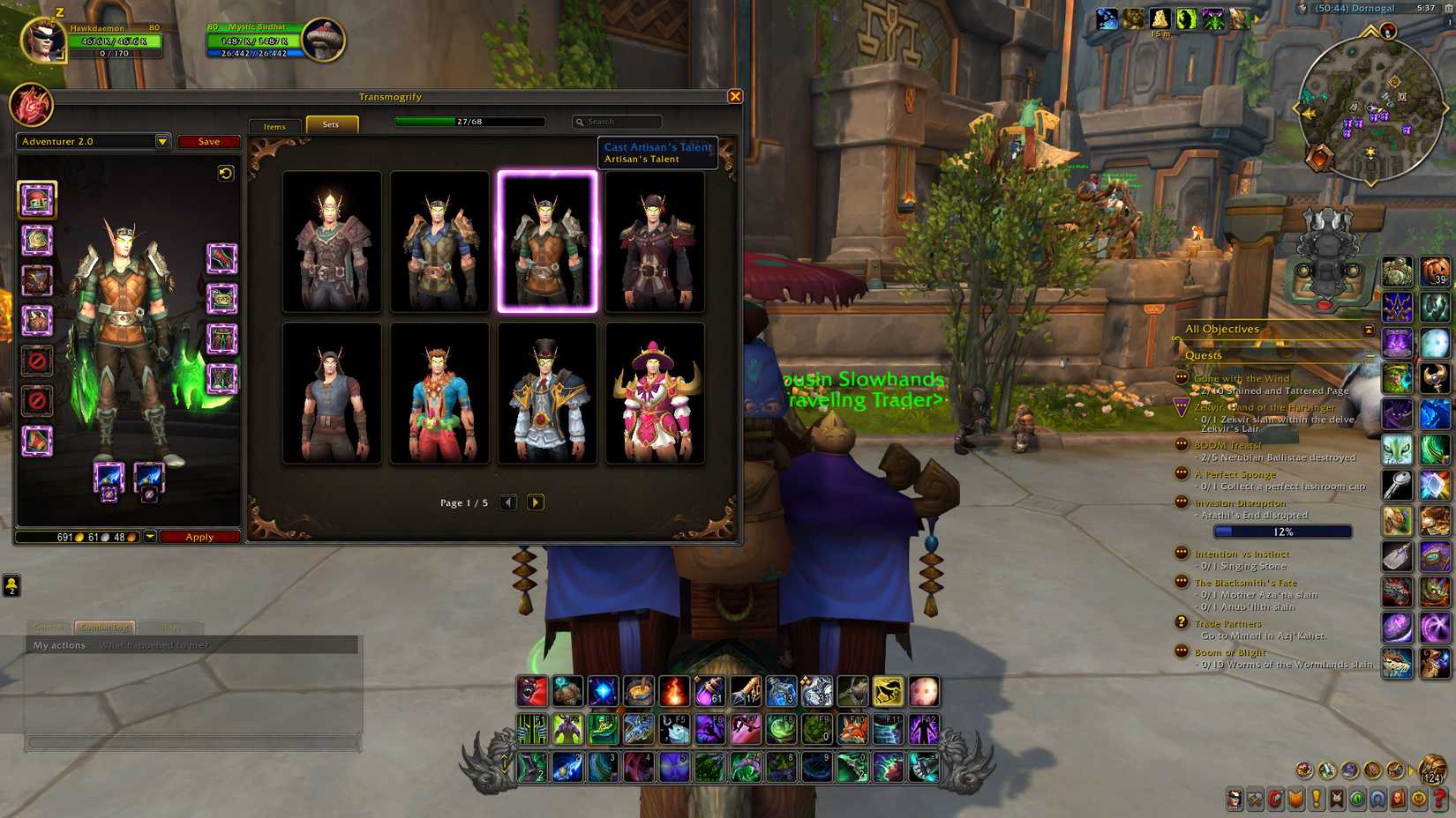 WoW: The War Within – Ensemble Vendor Location (Obsidion)