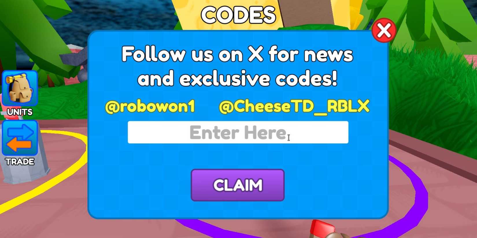 Roblox: Cheese TD Codes