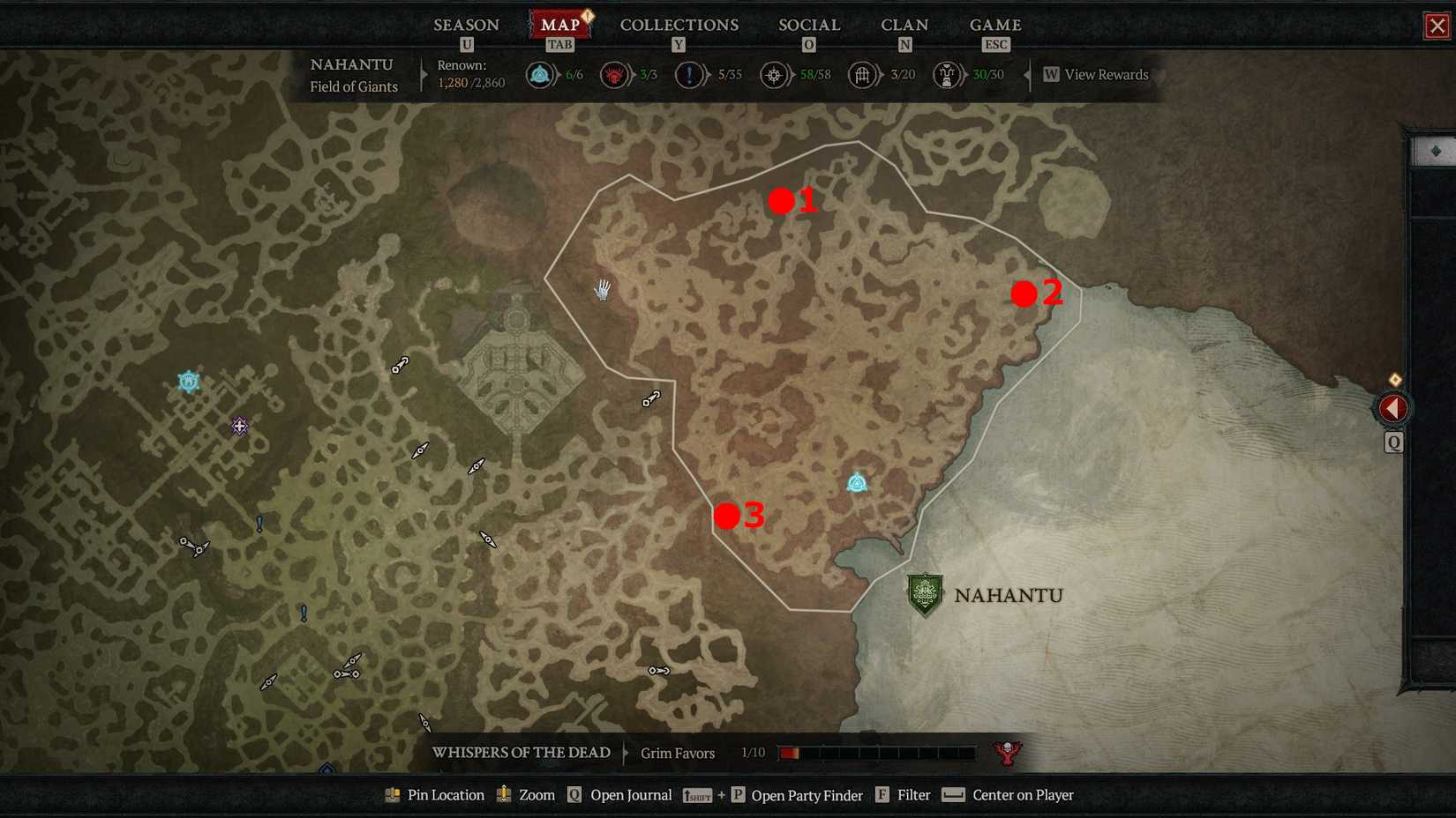 Diablo 4: All Nahantu Dungeon Locations (& Aspect Rewards)