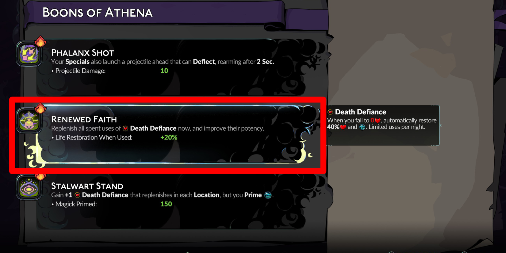 Hades 2: Best Athena Boons Tier List