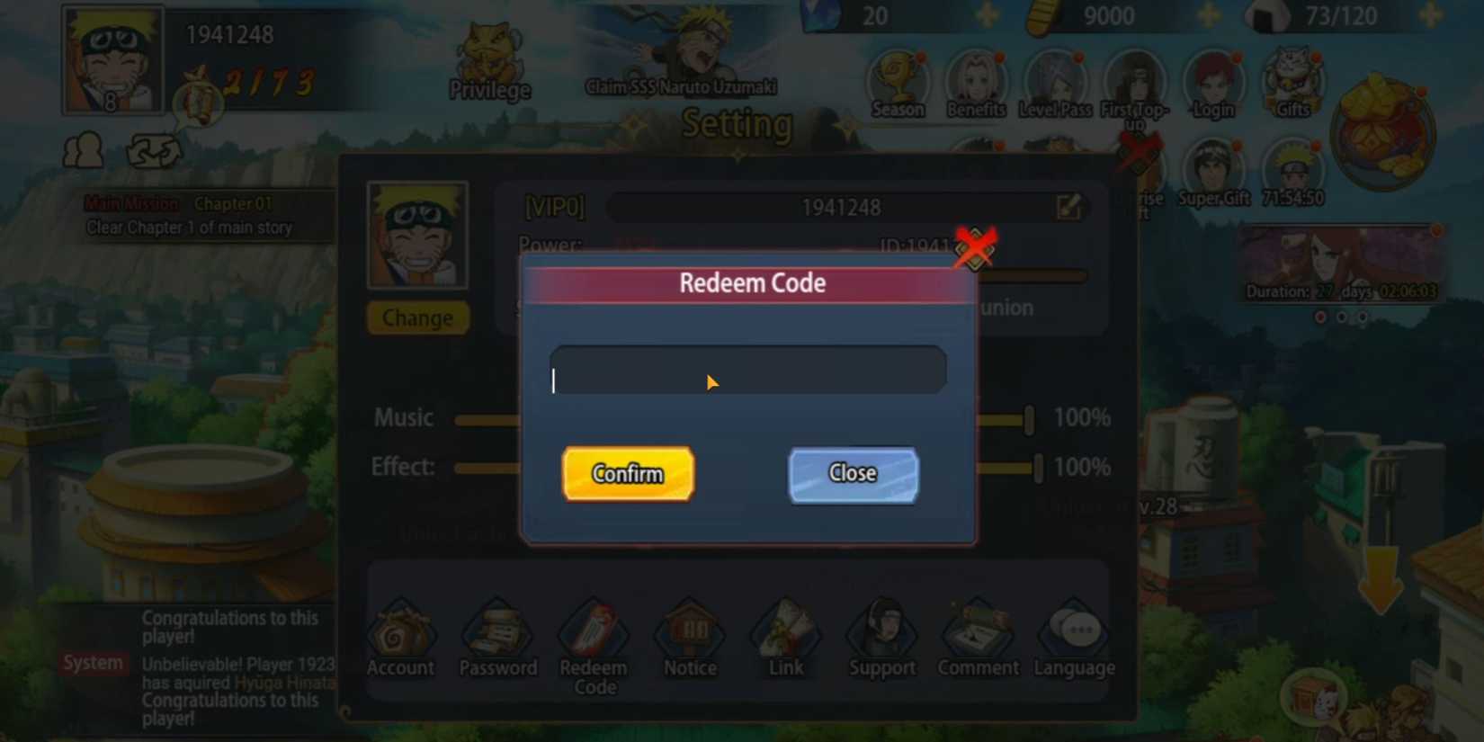 Naruto Shippuden Unlimited Codes