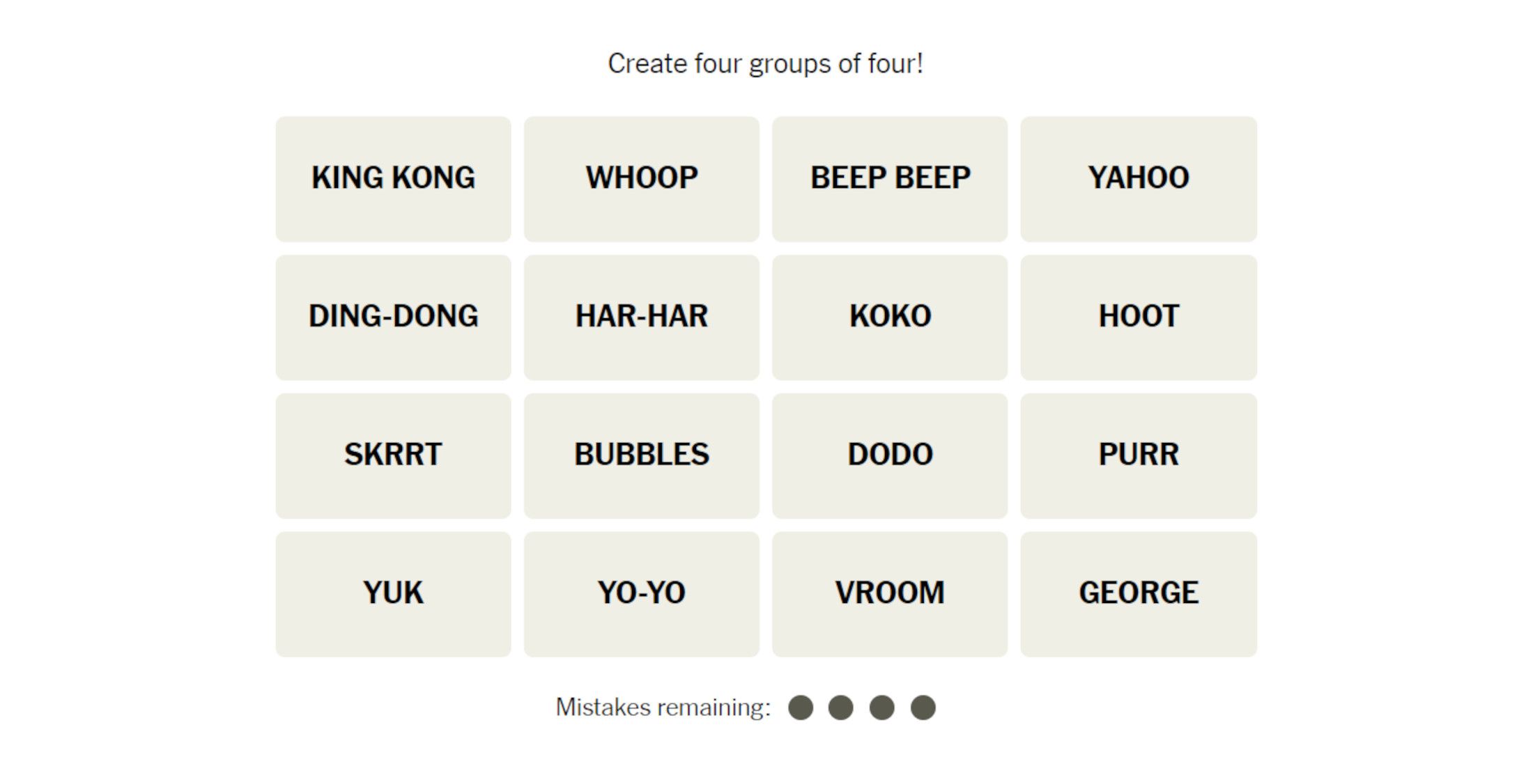 New York Times Connections Hints and Answers for #484 October 7, 2024