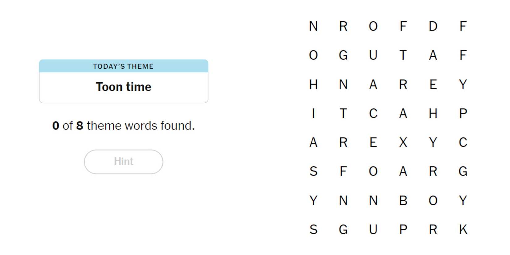 New York Times Strands Hints and Answers for October 12, 2024