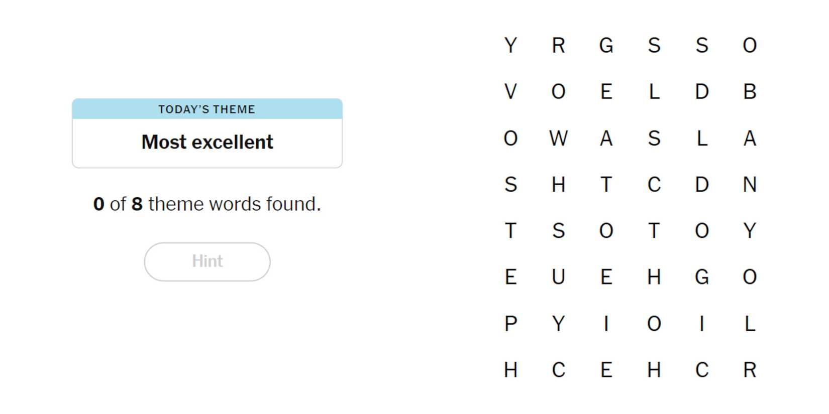 New York Times Strands Hints and Answers for October 7, 2024