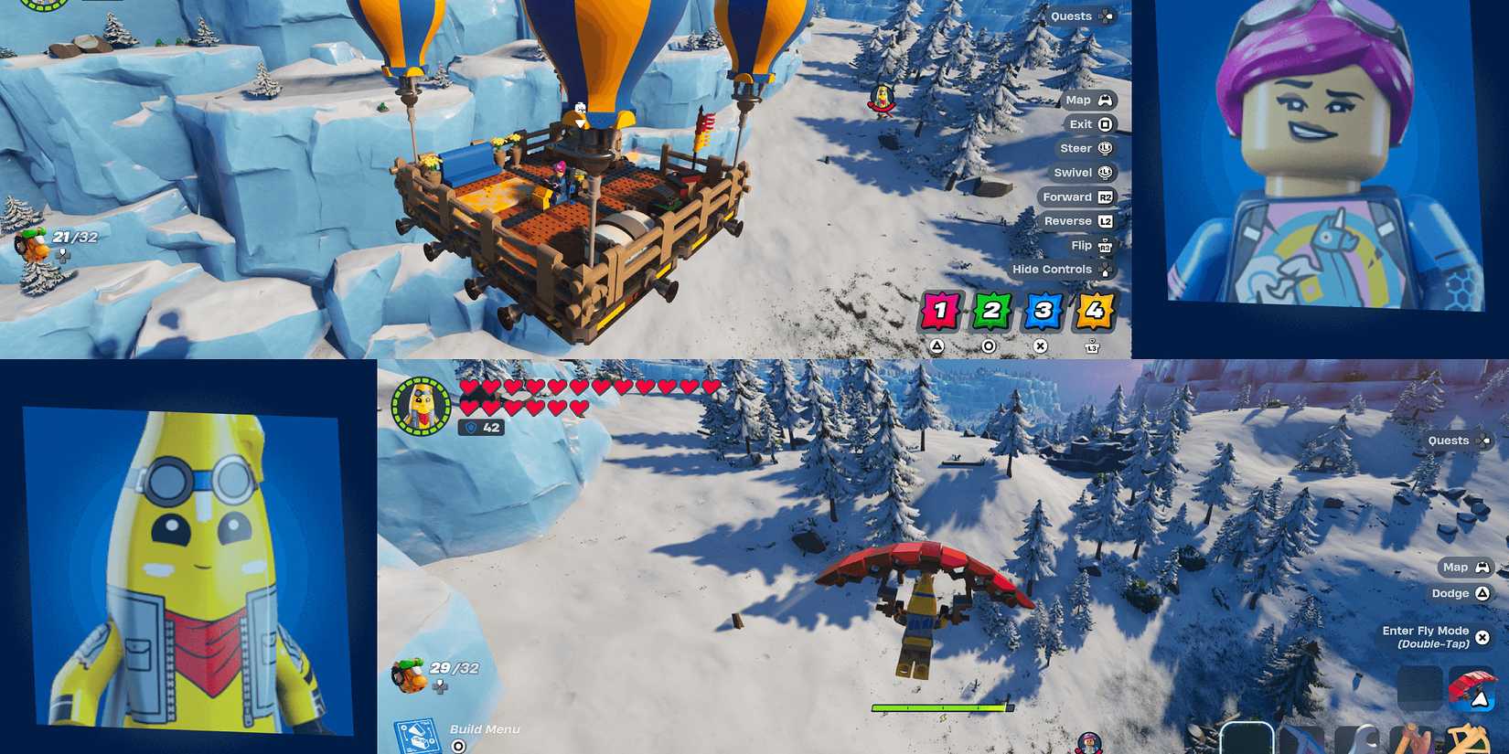 How to Play LEGO Fortnite in Split-Screen