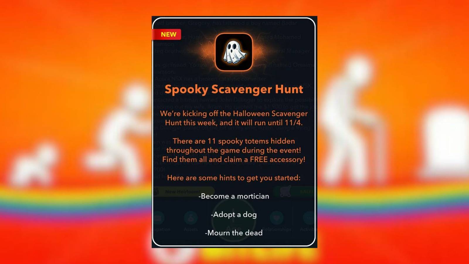 Bitlife: All Halloween Scavenger Hunt Answers