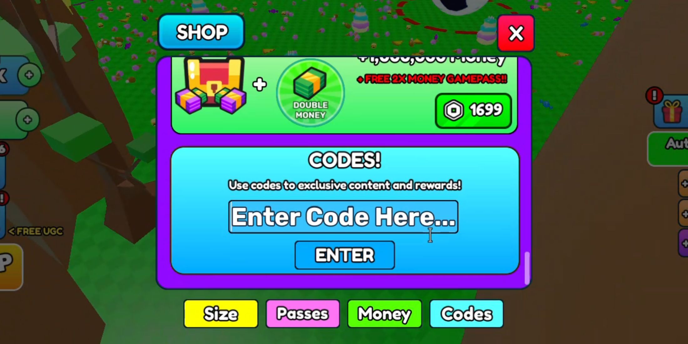 Roblox: Be FAT Codes