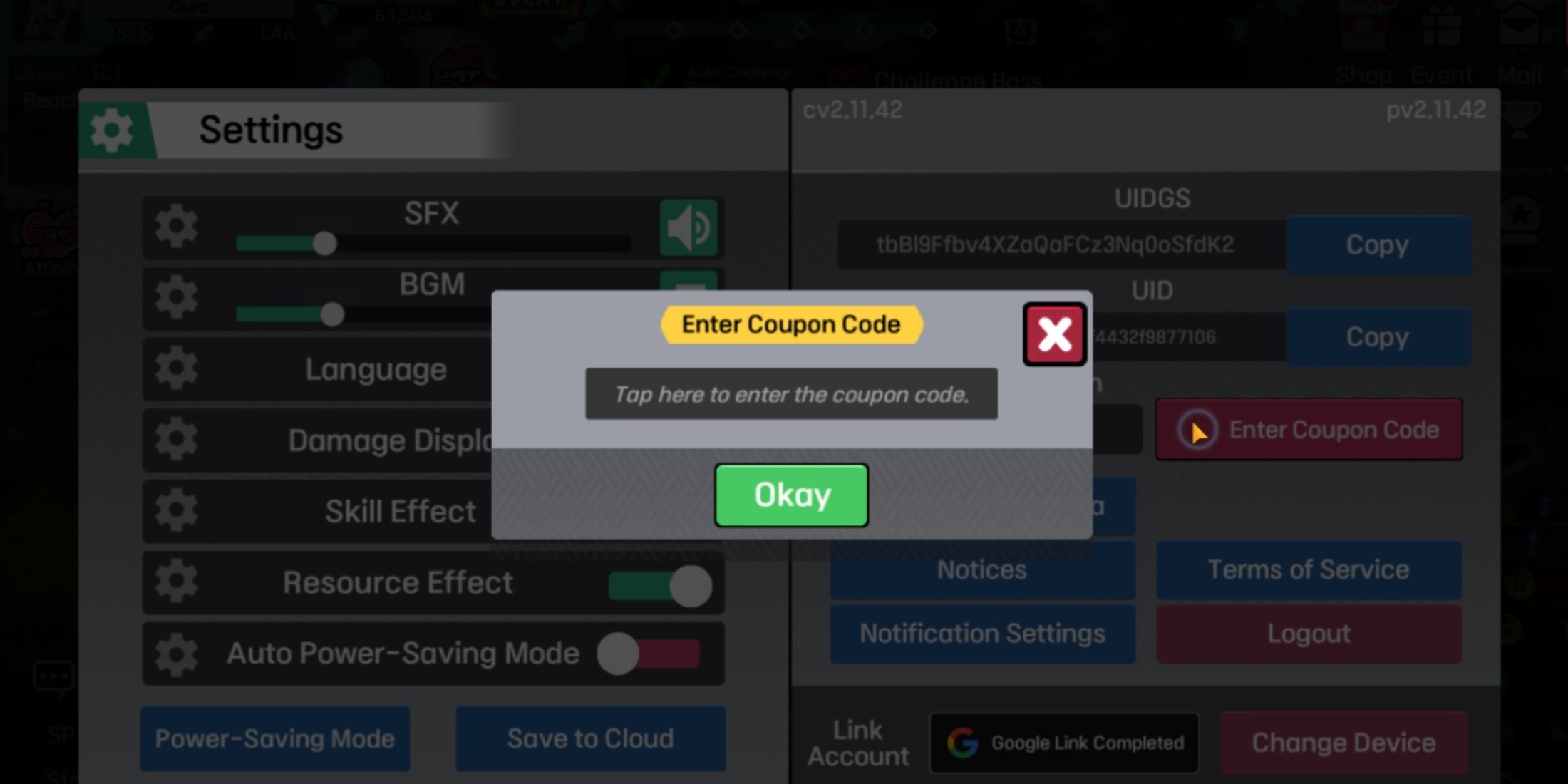Conquest Girls Codes