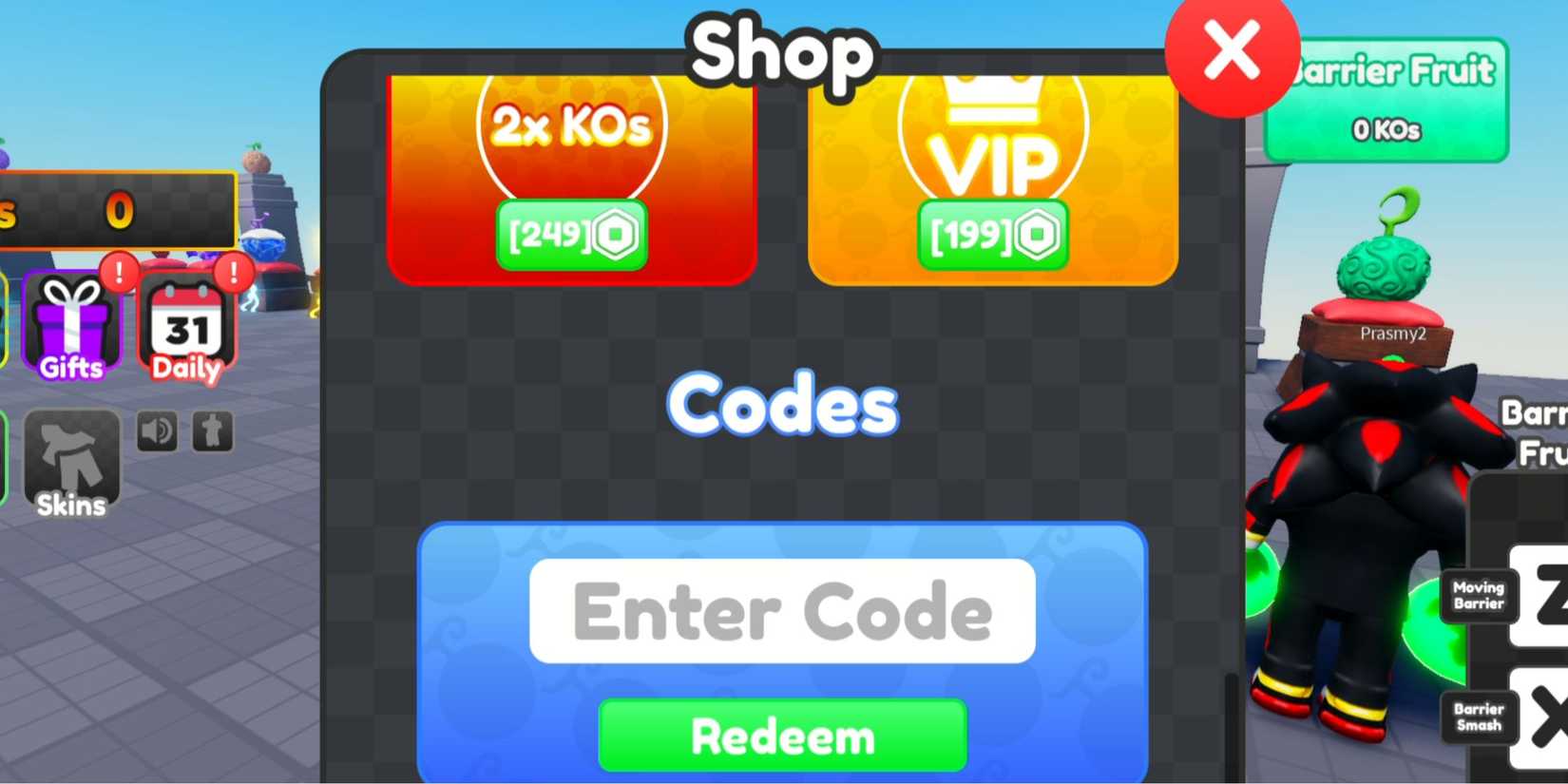 Roblox: Fruit Fight Codes