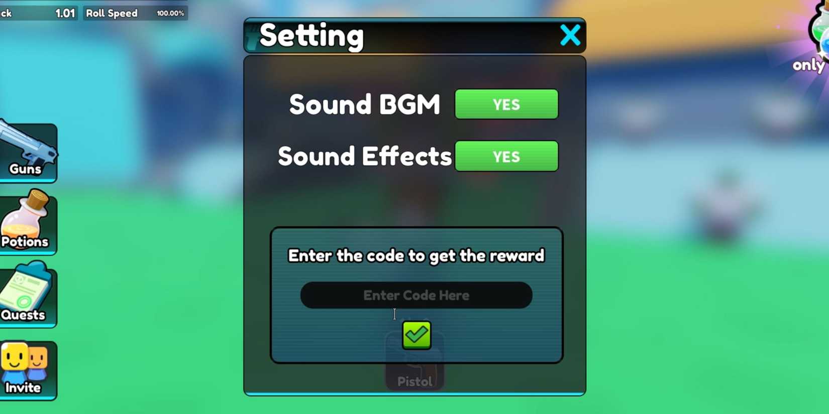 Roblox: GUNS RNG Codes