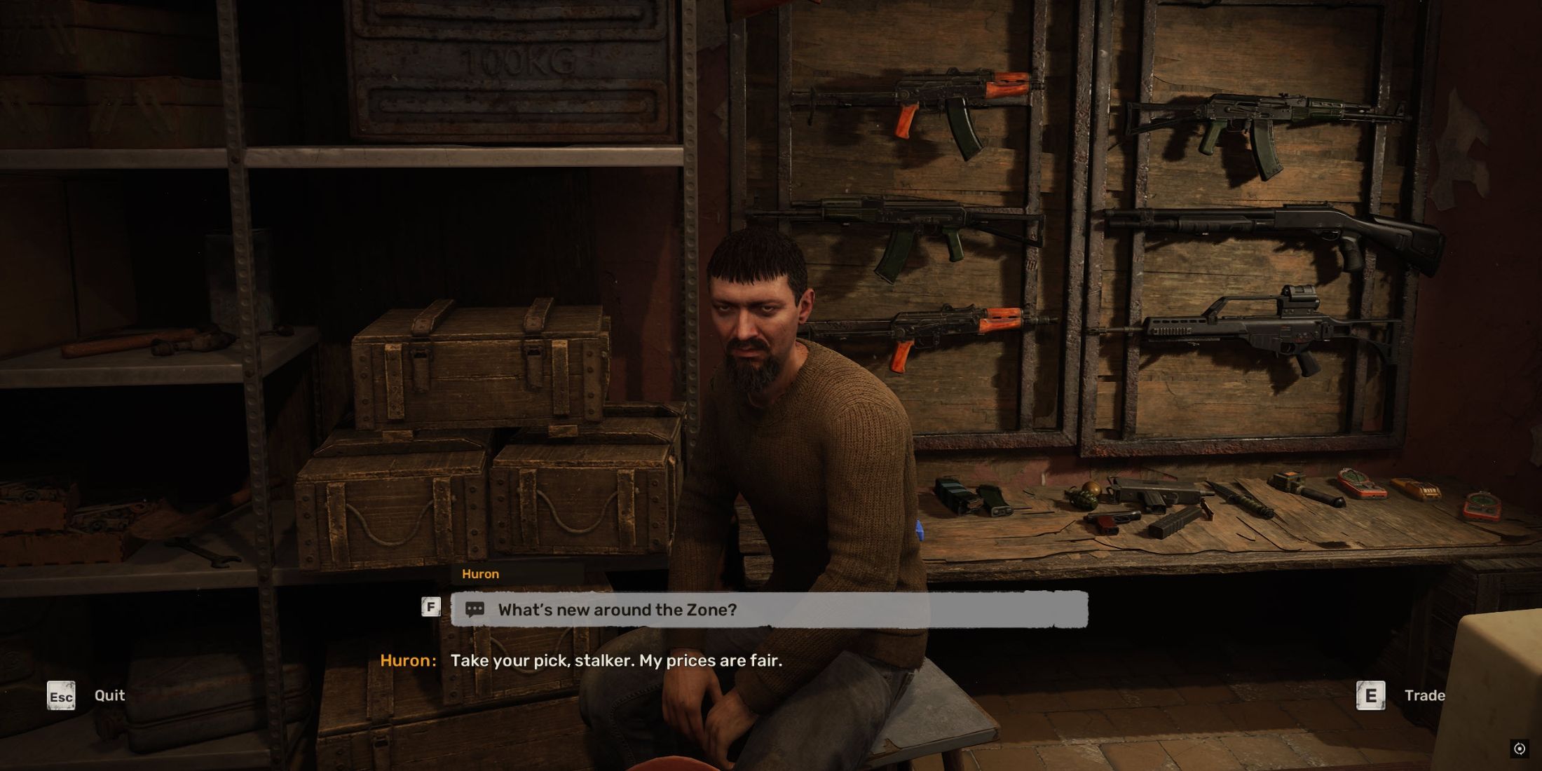 Where is the Trader in Garbage In Stalker 2/