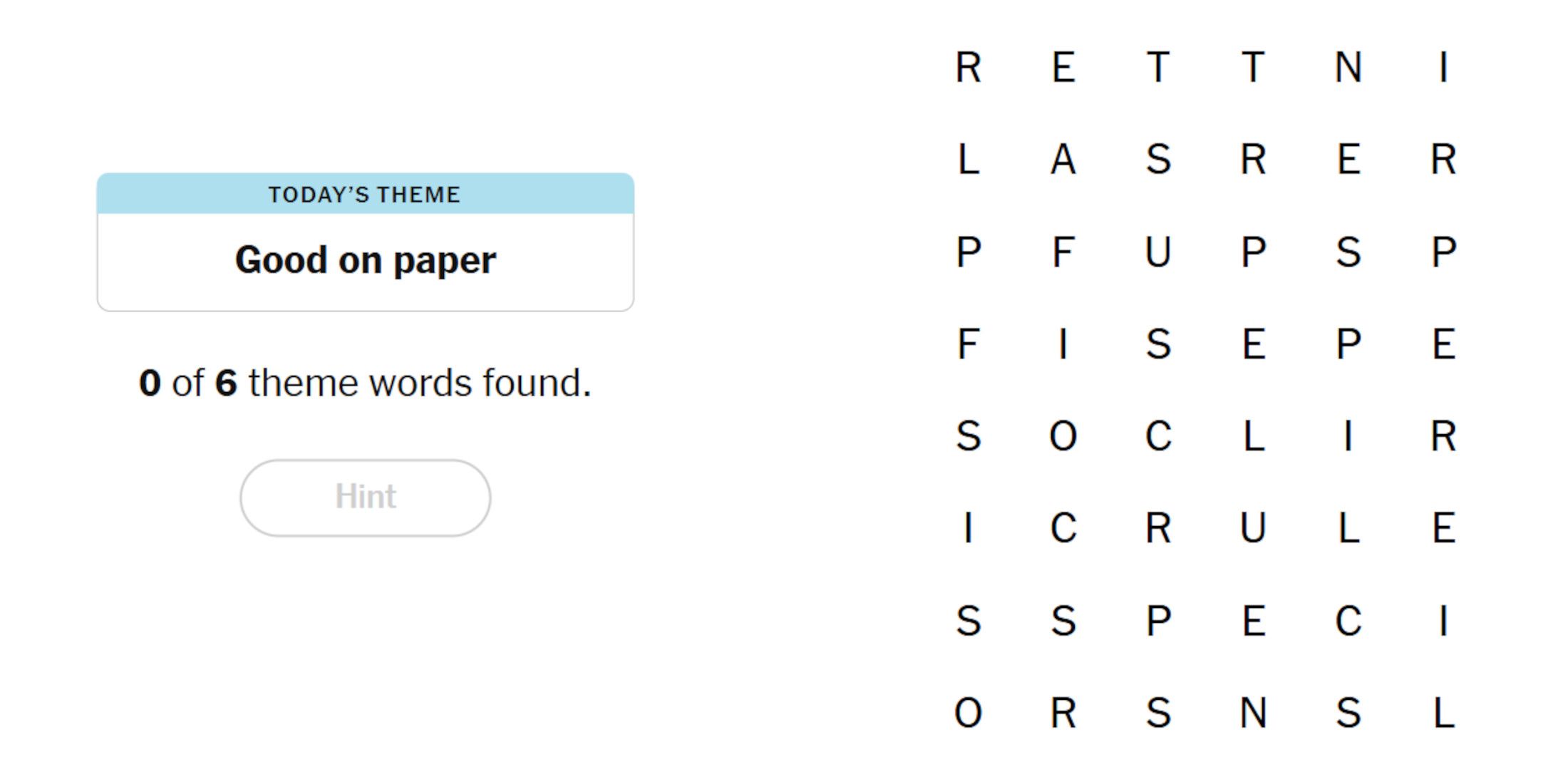 New York Times Strands Hints and Answers for November 2, 2024
