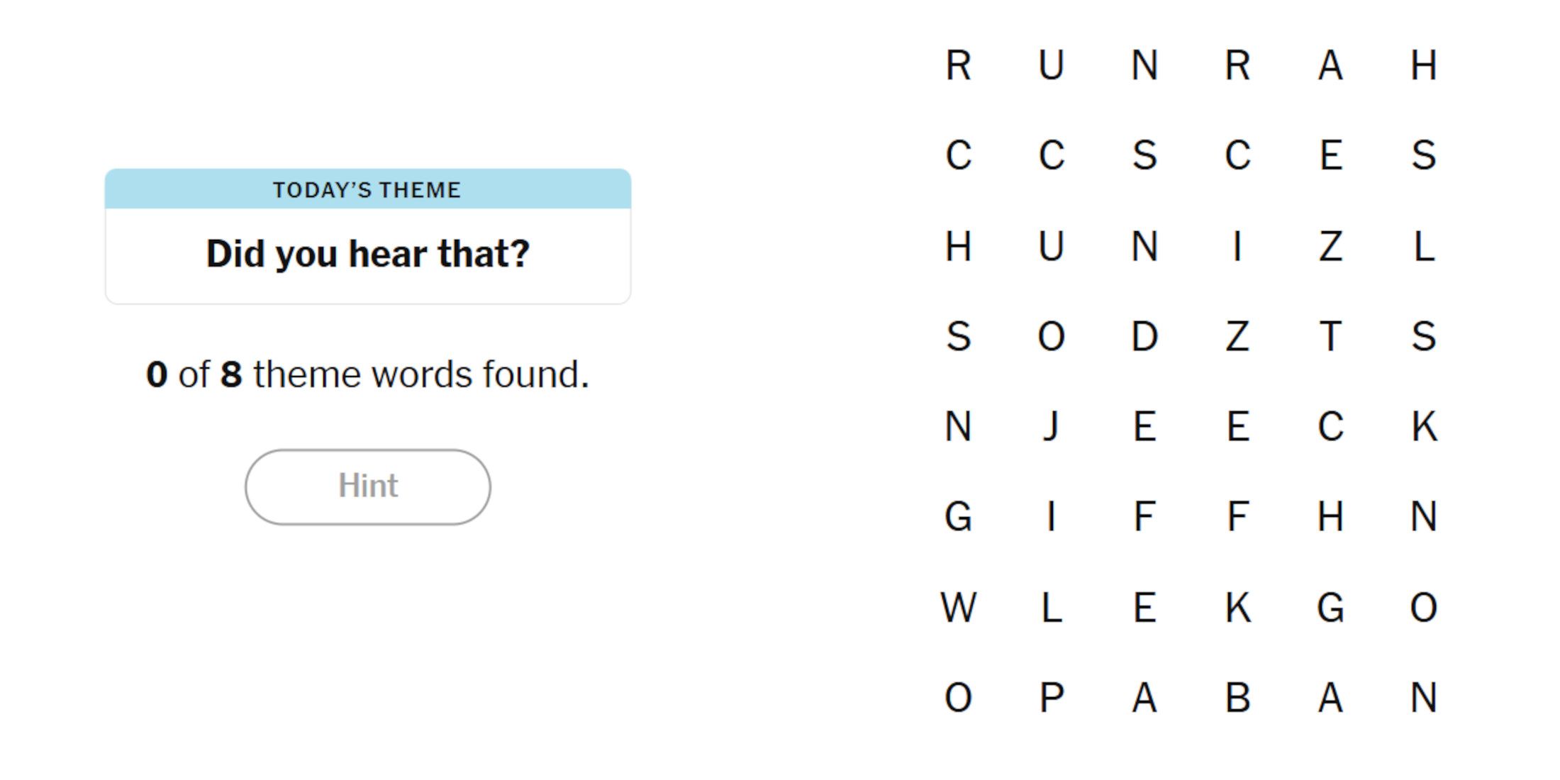 New York Times Strands Hints and Answers for November 23, 2024