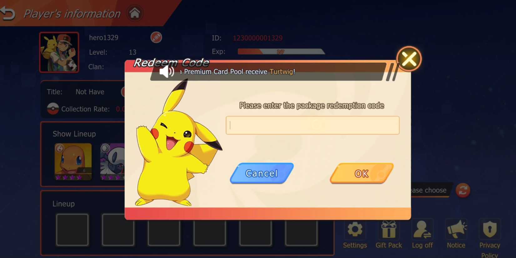 Pocket Superpower M Codes