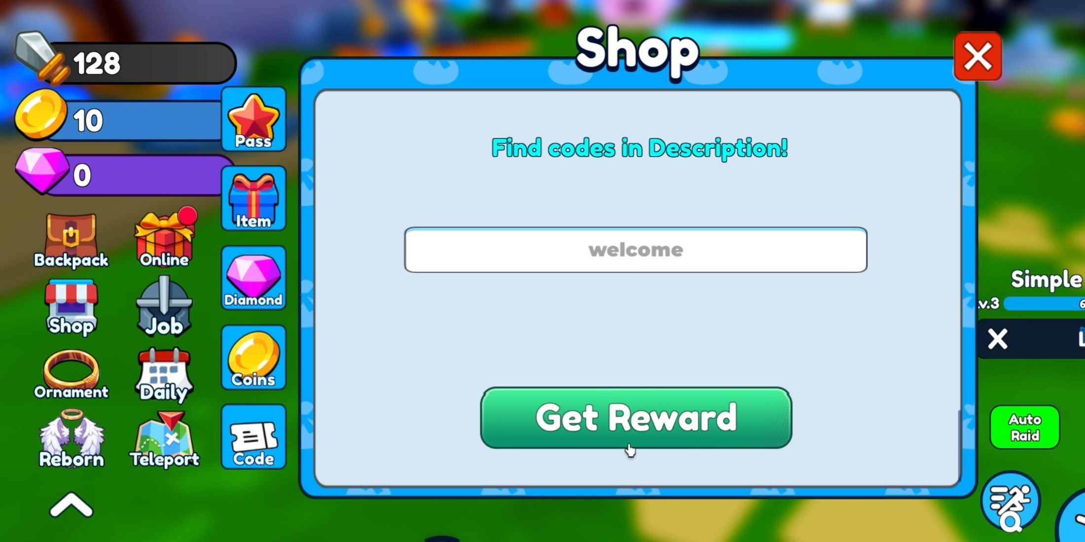 Roblox: Reborn Skills Master Codes