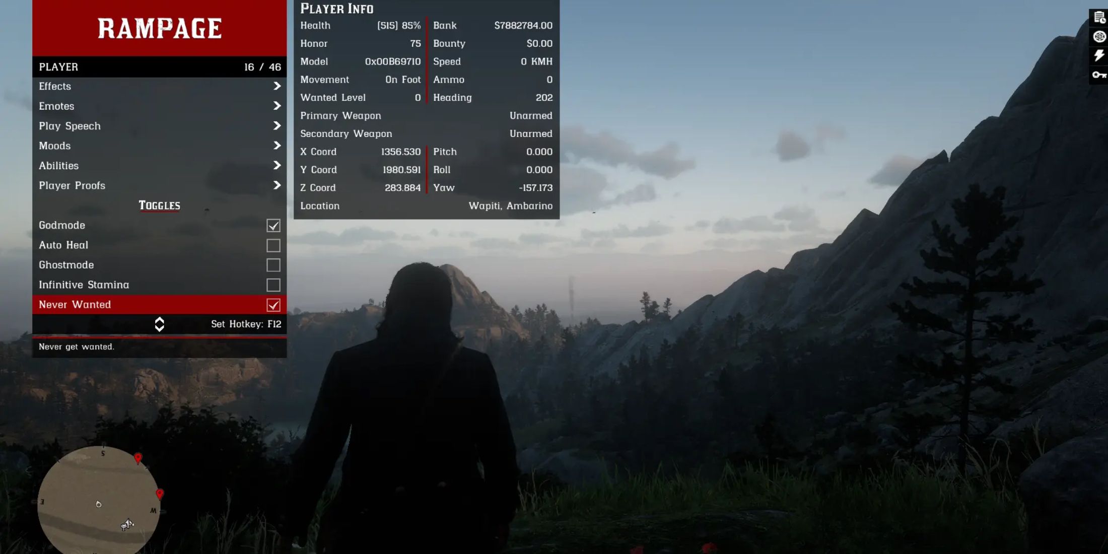 Rdr 2 Trainer Mod Für Red Dead Redemption 2 Macht Euch Zum