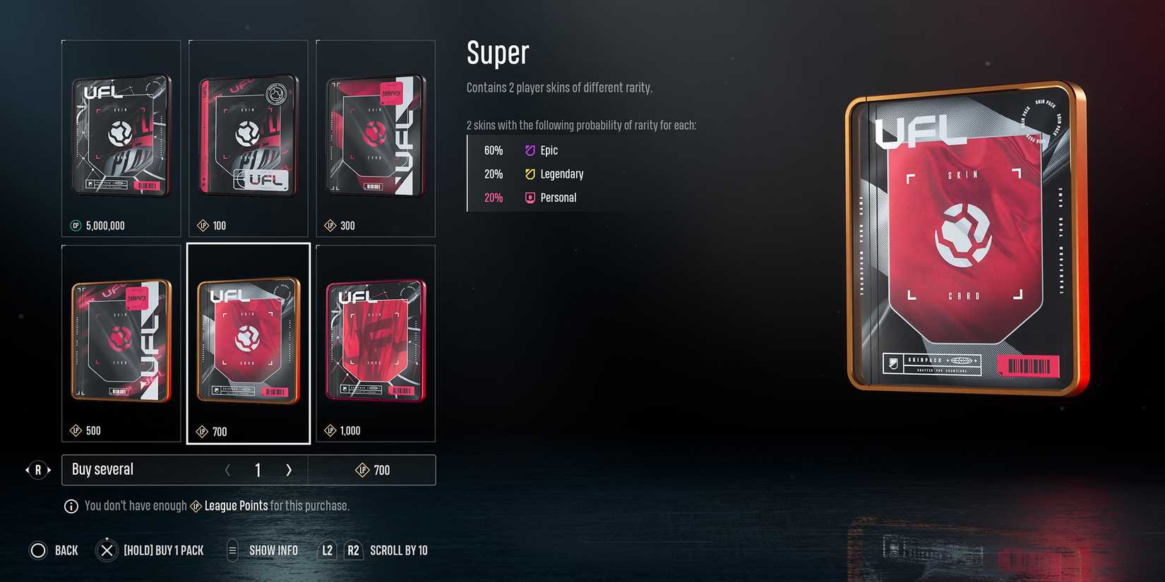 UFL Player Card Skin System, Explained