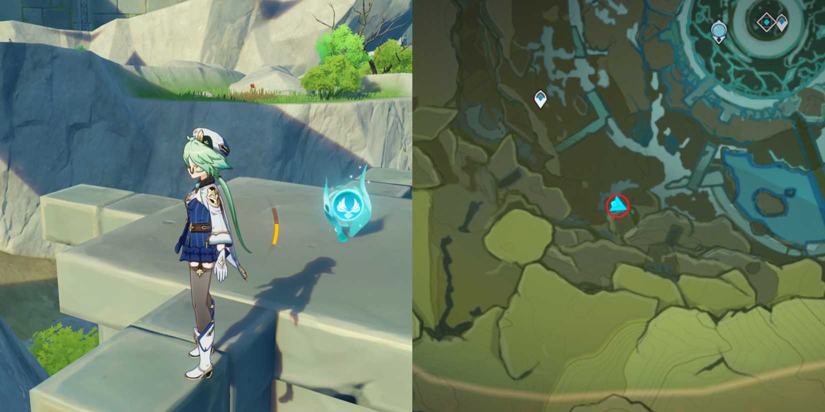 Genshin Impact: Brightcrown Mountains Anemoculus Locations