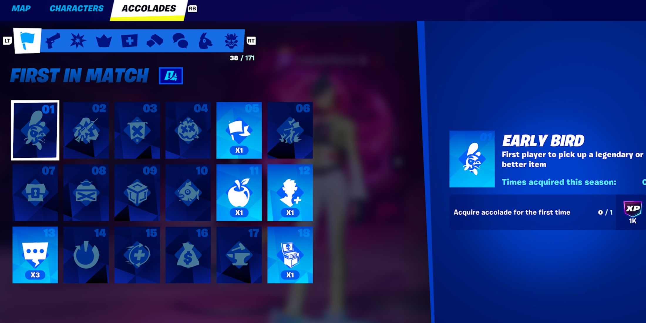 Fortnite: Complete Accolades List
