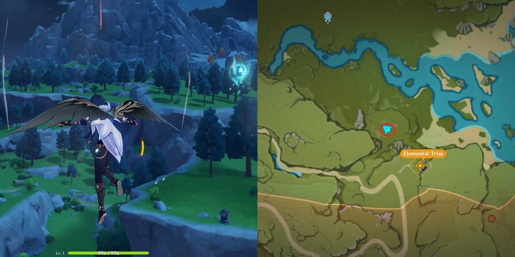 Genshin Impact: Galesong Hill Anemoculus Locations