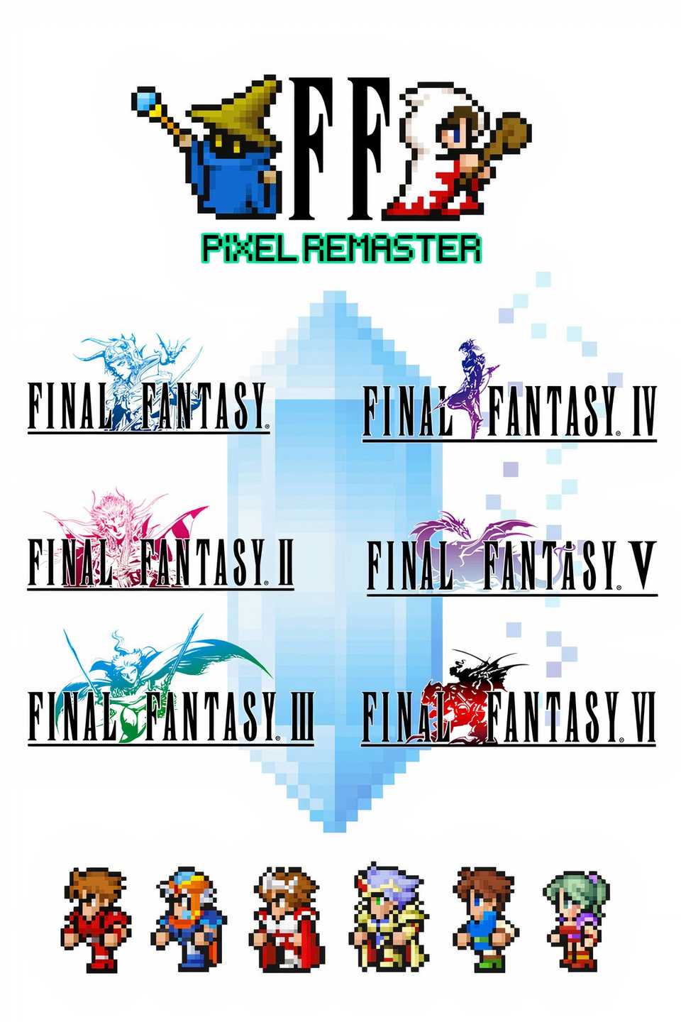 Final Fantasy Pixel Remaster Series Updated on PC