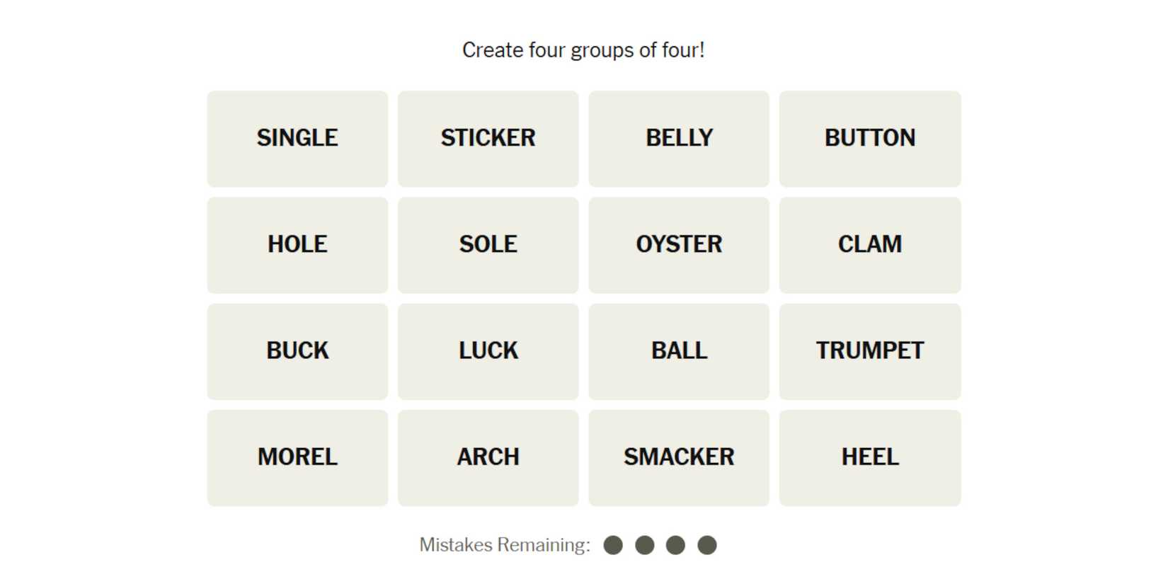 New York Times Connections Hints and Answers for #572 January 3, 2025
