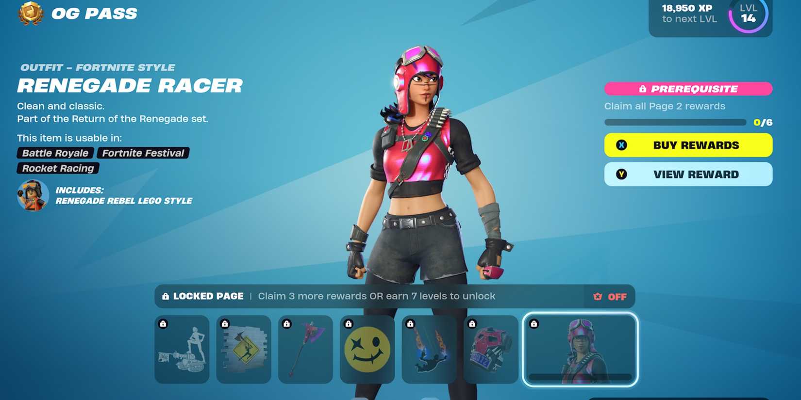 Fortnite: All Chapter 1 Season 1 OG Pass Skins