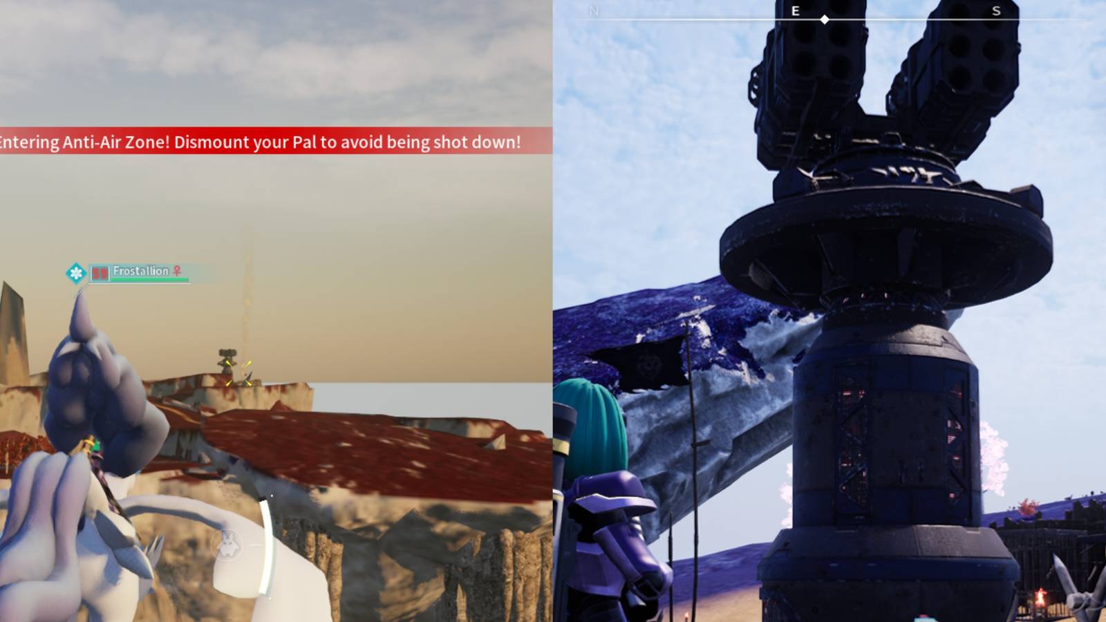 Palworld: What is "Entering Anti-Air Zone!" Warning?