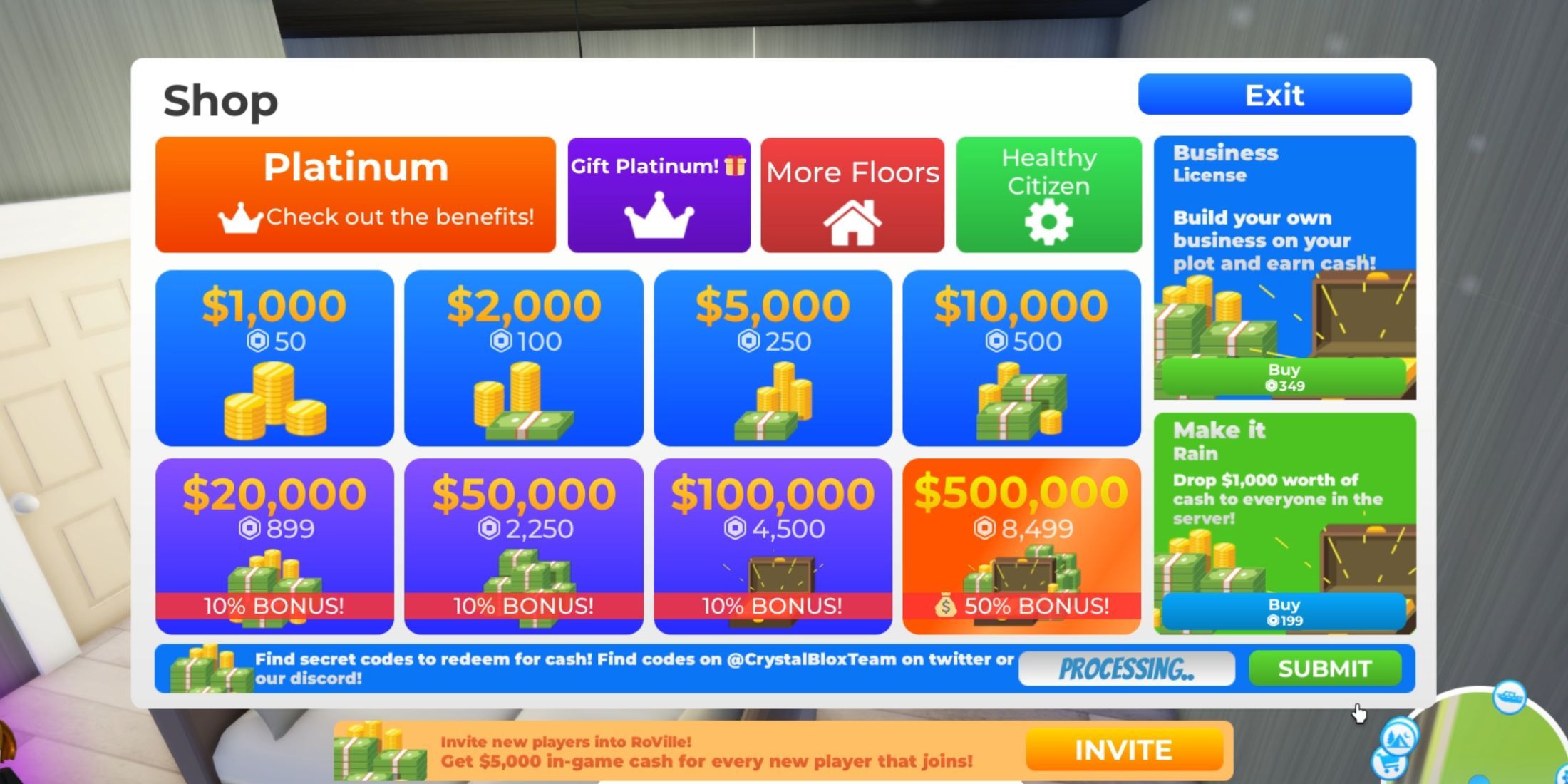 Roblox: RoVille Codes