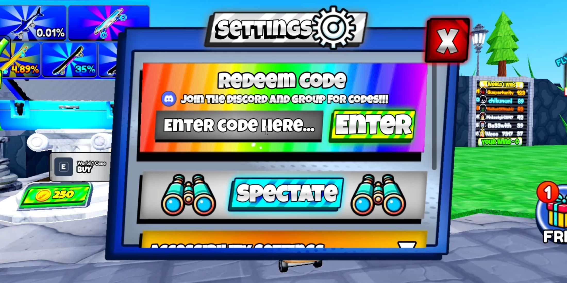 Roblox: Skateboard Legends Codes