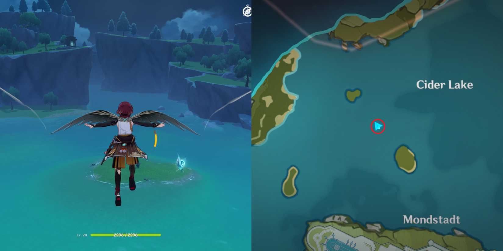 Genshin Impact: All Starfell Valley Anemoculus Locations