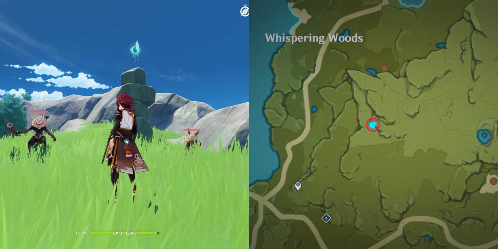 Genshin Impact: All Starfell Valley Anemoculus Locations