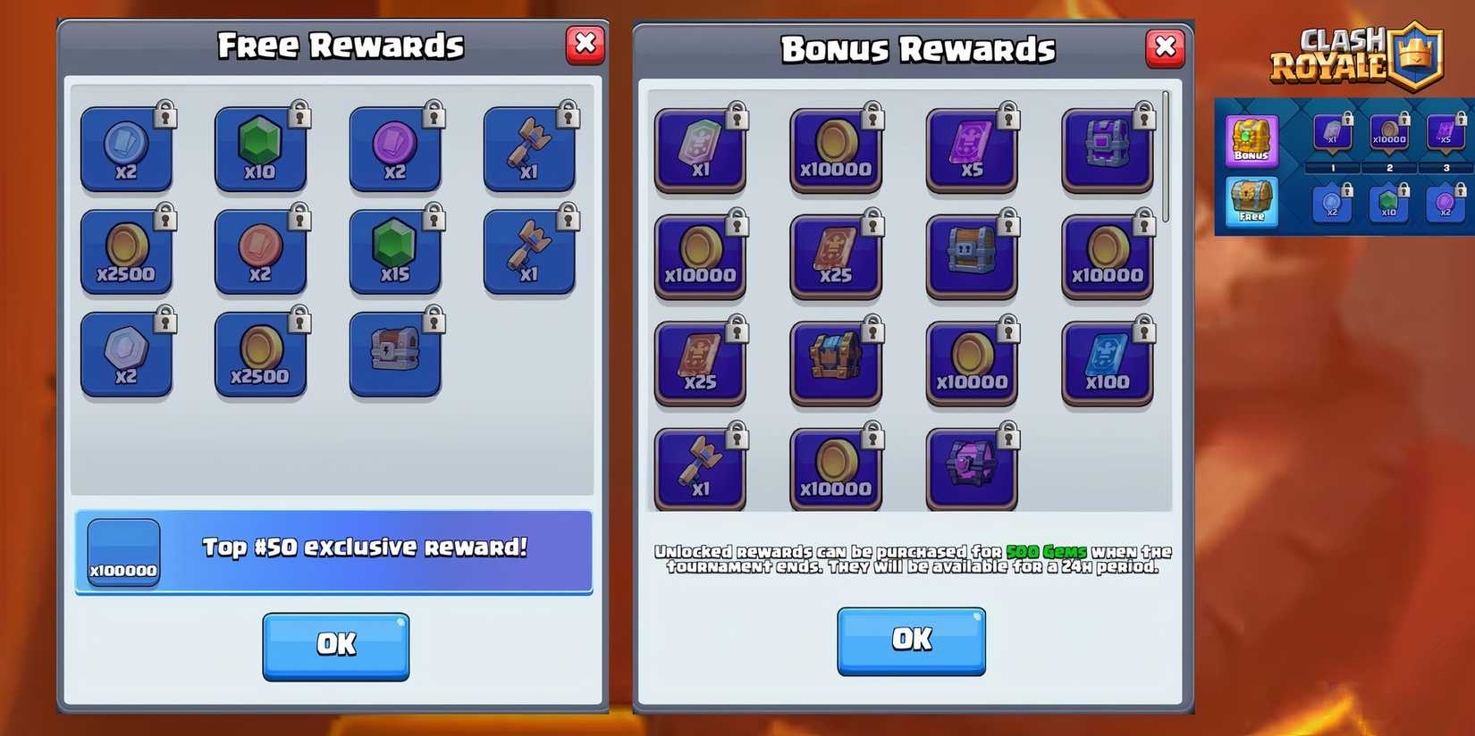 Clash Royale: Triple Elixir Tournament Rewards & Milestones (December 2024)