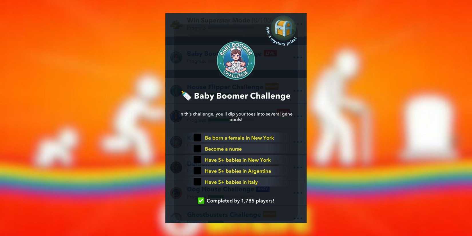 Bitlife: How to Complete the Baby Boomer Challenge