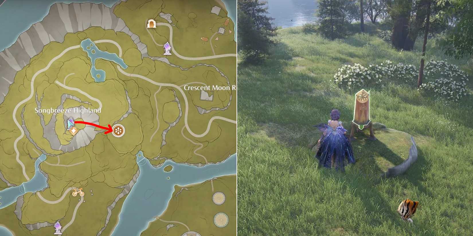 Behind-The-Mountain Cavern Firework Location In Infinity Nikki