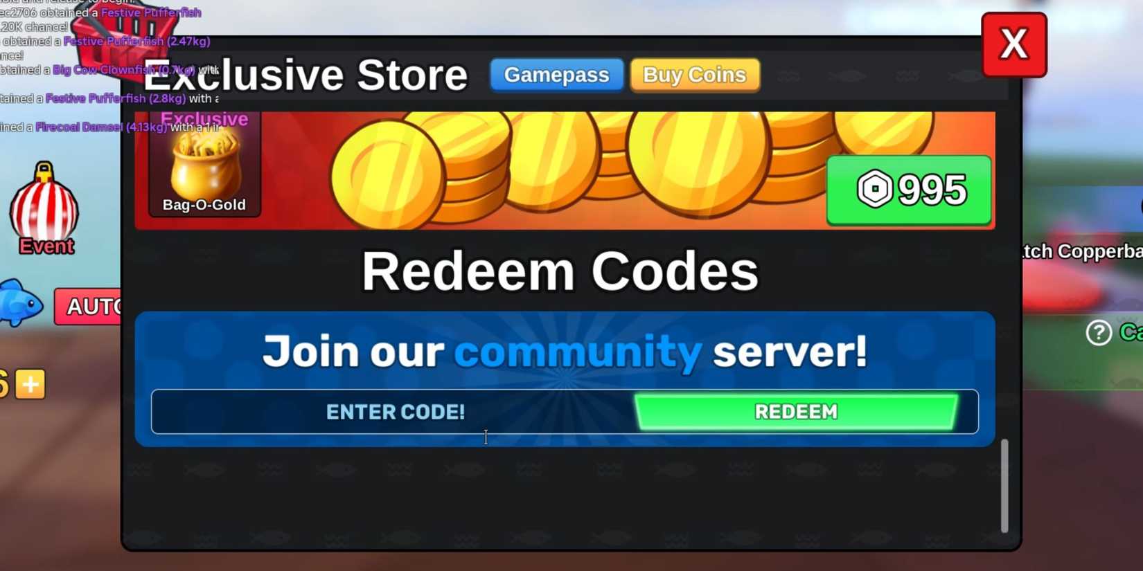 Roblox: Fish It Codes