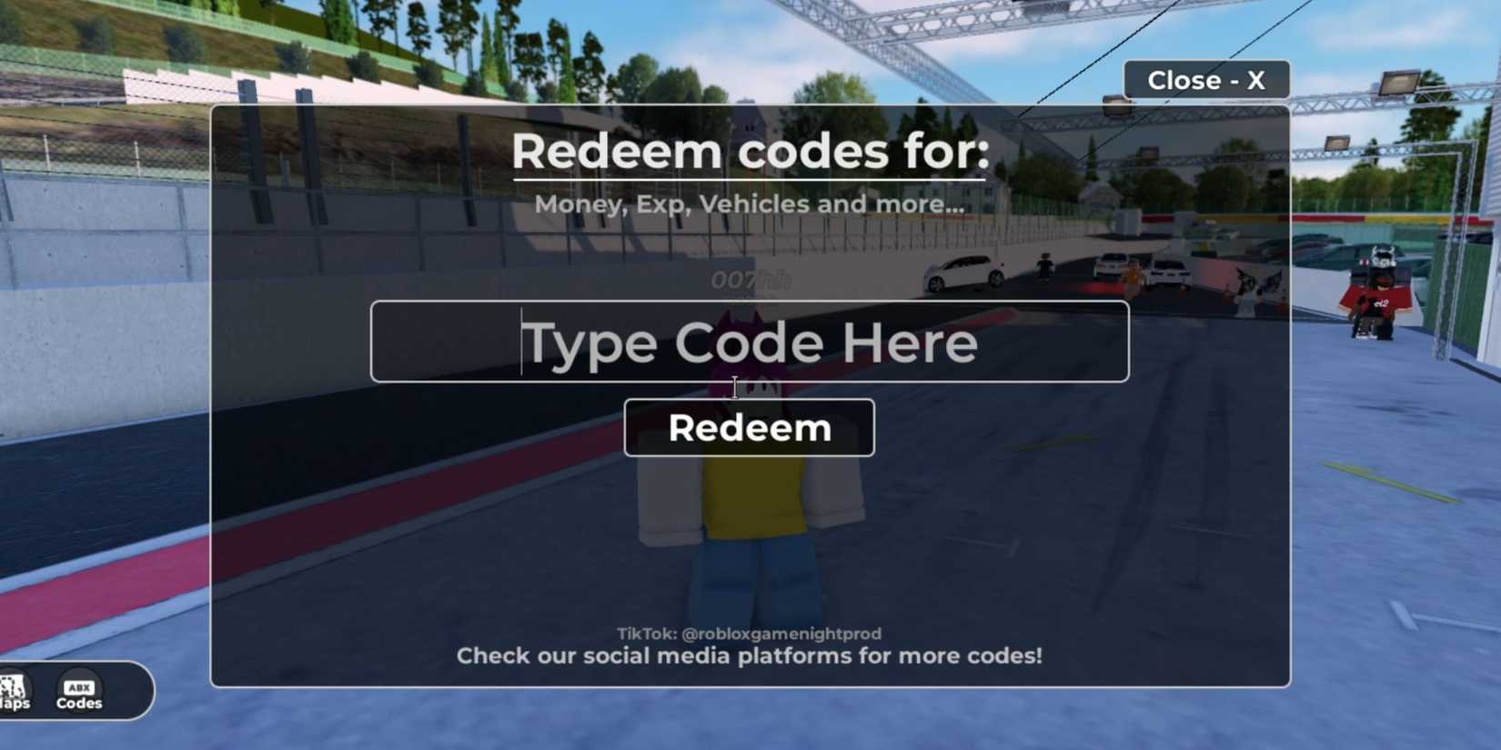 Roblox: Highway Racers: REBORN Codes