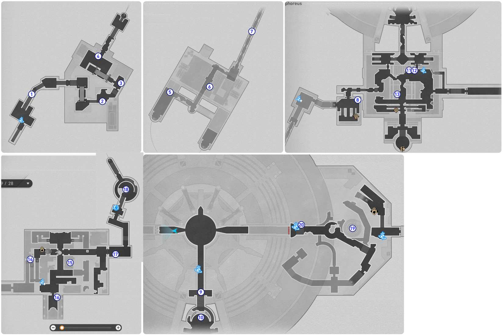 Honkai: Star Rail - Strife Ruins Castrum Kremnos Nymph Locations