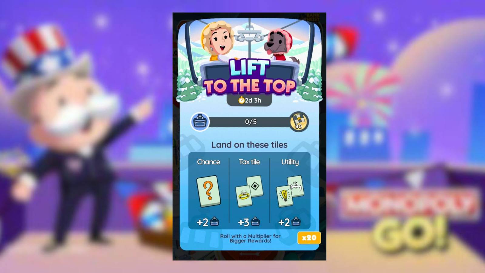 Monopoly GO: Lift To The Top Rewards And Milestones