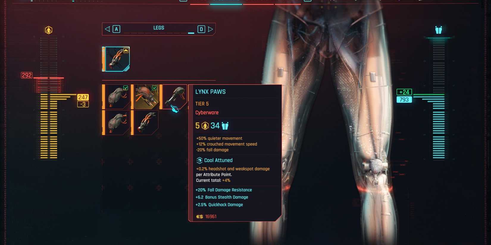 Cyberpunk 2077: Best Legs Cyberware, Ranked
