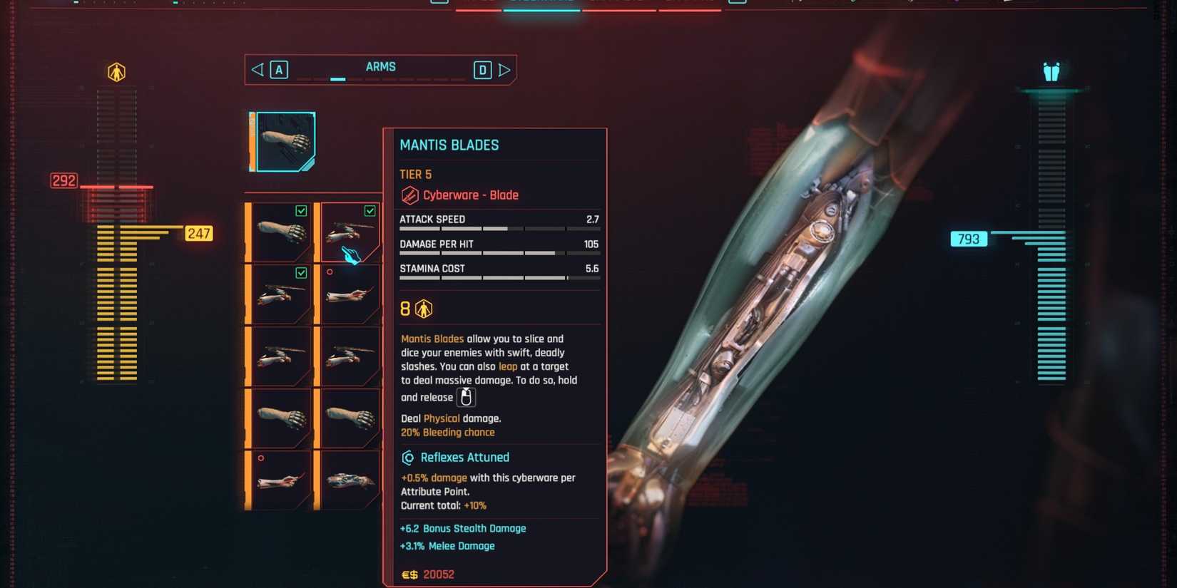 Cyberpunk 2077: Best Arms Cyberware, Ranked